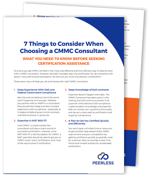 Road Map to DoD Cybersecurity Compliance | Peerless